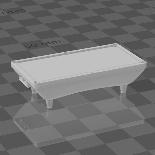🎱 BILLIARD POOL TABLE FOR DIORAMA ACCESSORIES・Free STL File for 3D ...
