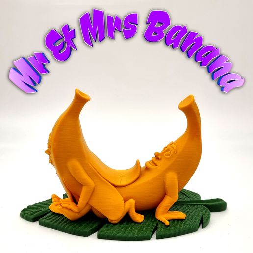 🍌 Mr & Mrs Banana・ STL File for 3D printing・Cults