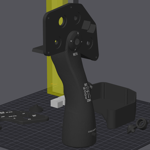 🚁 UH-60 Collective Grip・ STL File for 3D printing and CNC machining ...