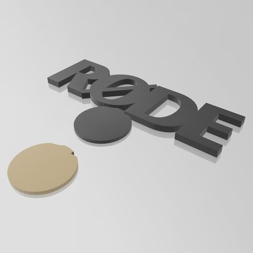 STL file RODE LOGO 🎬 ・Model to download and 3D print・Cults