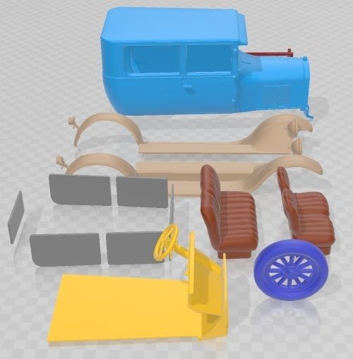 🚙 Ford Model T 1918 Printable Car・ 3D File for 3D printing・Cults