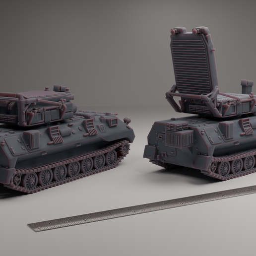 🪖 MT-LBu with Zoopark-1. Russian counter-battery radar system.・ STL File for ・Cults