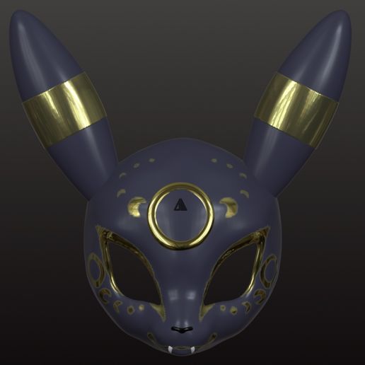 🐉 Umbreon inspired mask Pokemon for cosplay or fursuit・ STL File for 3D ...