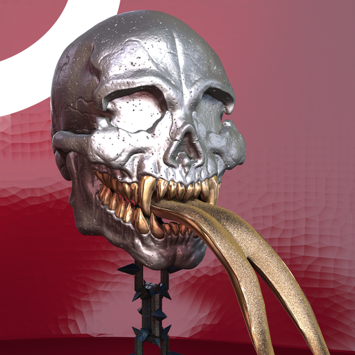 🧛 Vampire Skull-01・ 3D File for 3D printing・Cults