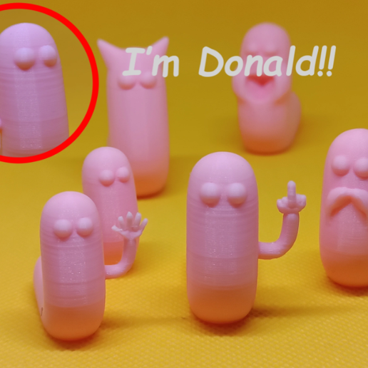 🪱 Gang of Worms - Donald, the grumpy worm・Free STL File for 3D printing ...