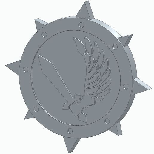 🎲 Dark Angels - Ravenwing Logo・Free STL File for 3D printing・Cults