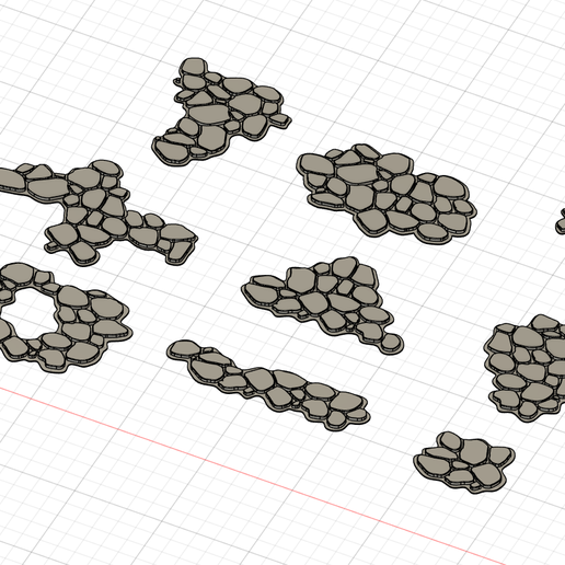 🪨 Cobblestone Path Basing Bits・ STL File for 3D printing・Cults