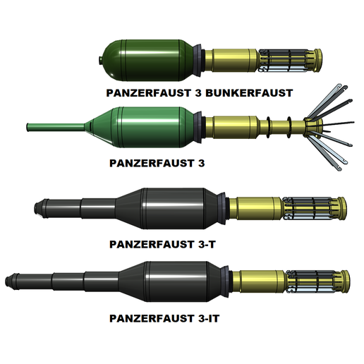 🪖 Panzerfaust 3 Anti - Tank Weapon 1:1・ 3D File for 3D printing・Cults