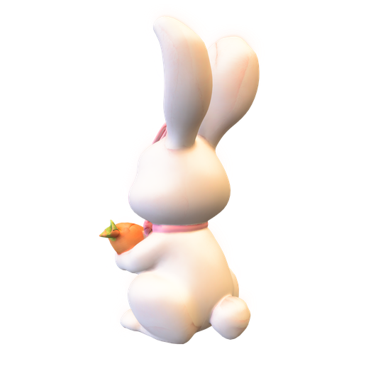 🐇 Pack Cartoon Rabbits with Carrots・ 3D File for 3D printing・Cults