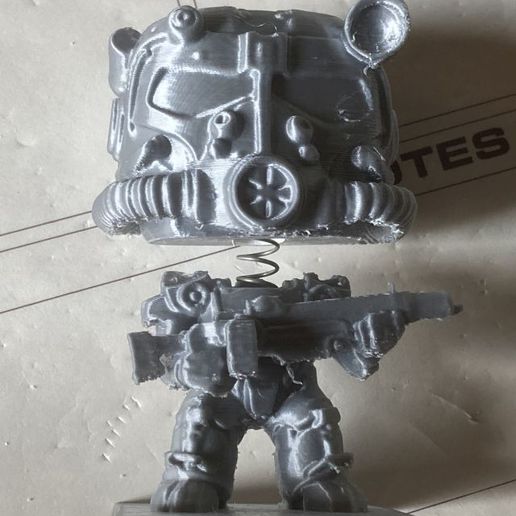 🎲 Fallout Power Armor Bobblehead・Free 3D File for ・Cults