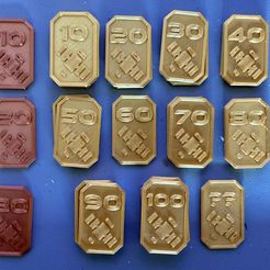 Tokens best 3D printing models・980 free models to download・Cults
