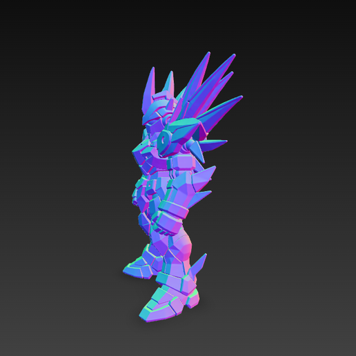 🪪 Weltall ID Gear - Xenogears | Chibi-Style 3D Mecha Model・ STL File ...