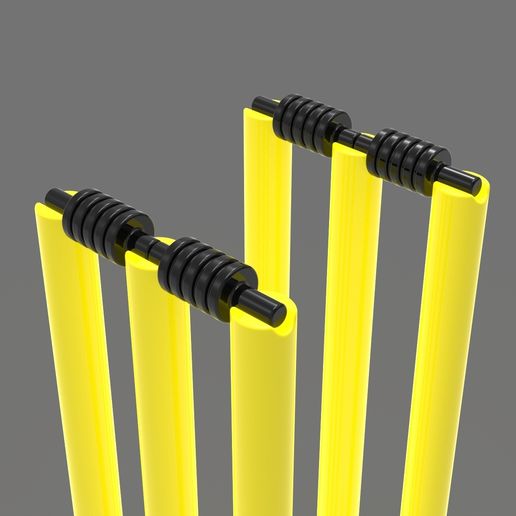 🦗 Modern Minimalistic Indoor Cricket Set 3D print model・ STEP File for ...