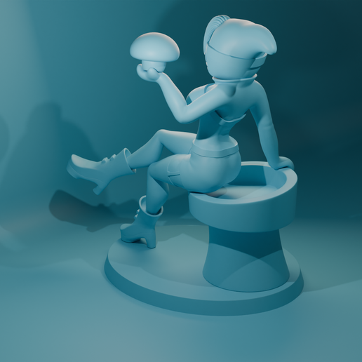 👧 Shy Gal・ STL File for 3D printing・Cults