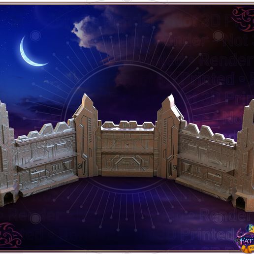 👽 Alien City Game Master Screen - SUPPORT FREE!・ 3D File for ・Cults