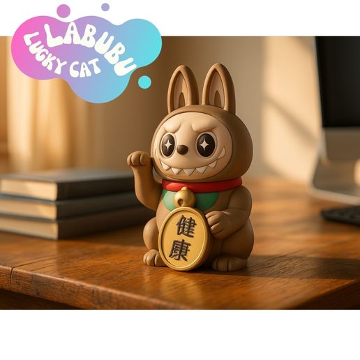 🐱 Labubu Lucky Cat・ STL File for 3D printing・Cults