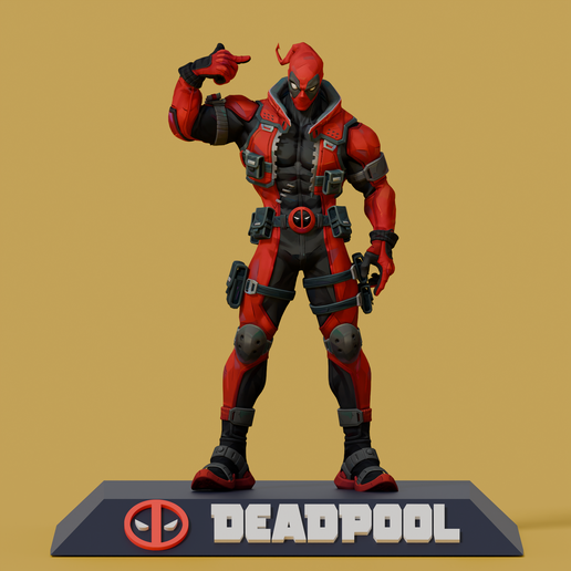 🦸 Deadpool Marvel Rivals Poses Figure・ STL File for 3D printing・Cults