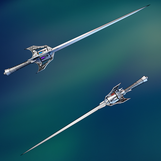 🗡️ Myrtenaster - Weiss' Sword (Rapier) from RWBY・ STL File for 3D ...