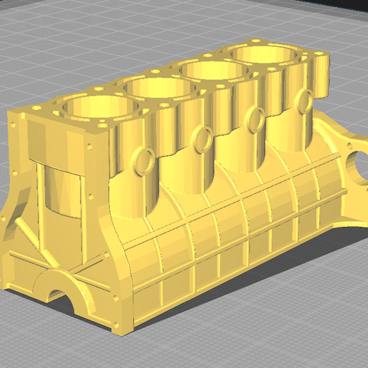 🗝️ Engine Block Inline 4 Keychain・ STL File for ・Cults