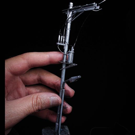 ⚡ 1/64 scale electric Utility Pole (Type B)・ 3D File for 3D printing・Cults
