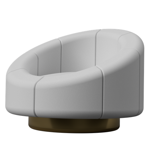 🪑 ROUND CHAIR・ STL File for 3D printing・Cults