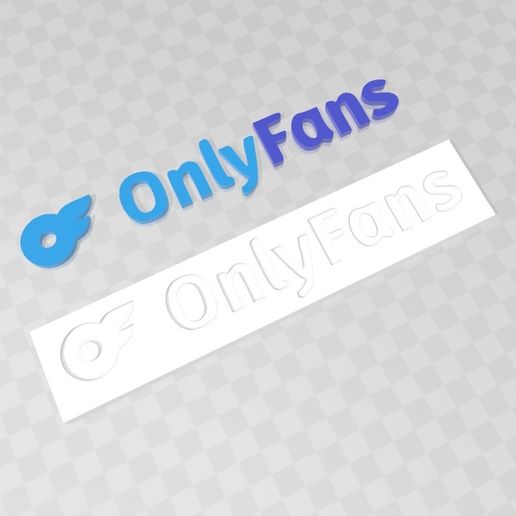 STL file ONLY FANS LOGO 🫦 ・3D print object to download・Cults