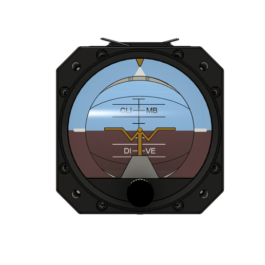 ️ F-16 Cockpit Center: Attitude Indicator・ STL File for 3D printing and ...