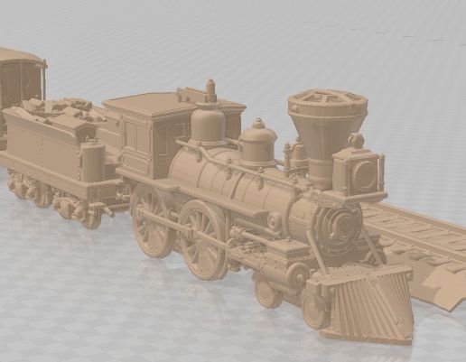 😤 Jupiter Steam Train 1868 Printable・ STL File for 3D printing・Cults