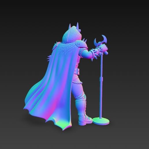 🦁 Lionhearted Dark Knight Rocker Batman Concept Estatua impresa en 3D ...