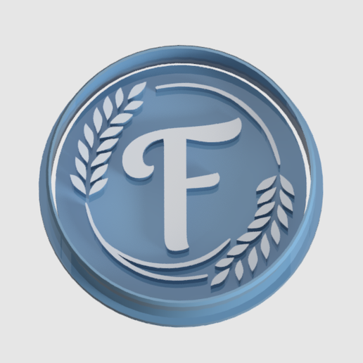 STL file alphabet letter cookie cutter, letter F 🍪 ・3D print design to ...