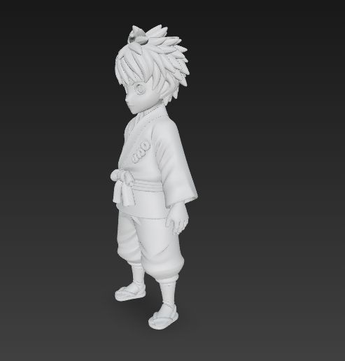 🗡️ Mystic Samurai Apprentice – Traditional Outfit Anime Character 3D ...