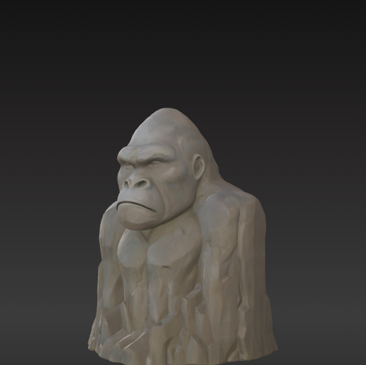 🦍 Gorilla Stone・Free STL File for 3D printing・Cults