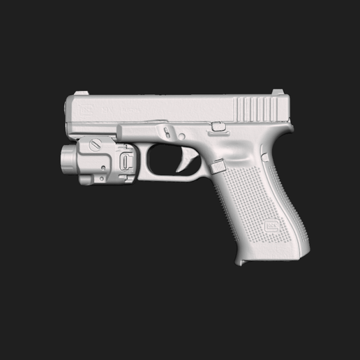 🔫 Glock 19 X Streamlight TLR8 Real Size Scan 3D Gun Mold・ STL File for ...