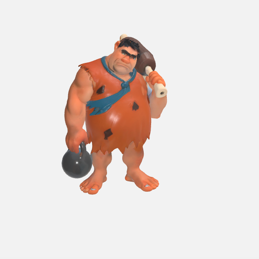 🦸 Fred Flintstone・ STL File for 3D printing・Cults
