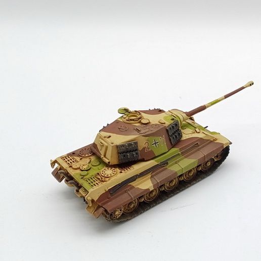 🐅 Tiger II Ausf.B (Sd.Kfz.182, King Tiger) Henschel+Porsche turrets + 3 ...