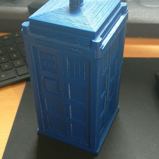 Free STL file TARDIS Phone stand 📞 ・3D printer model to download・Cults