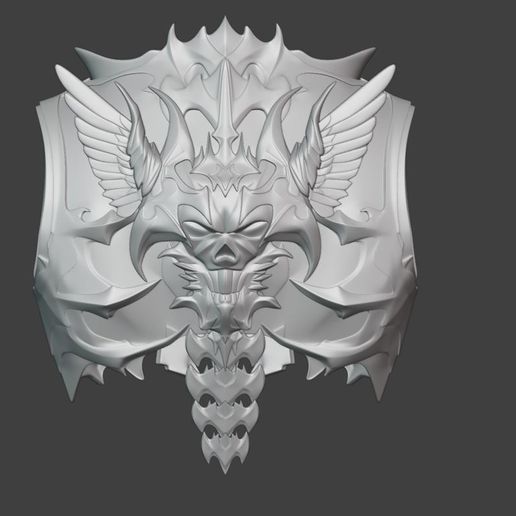 3D file Lost Ark Omen Armor chest / back part 🔙 ・3D print design to ...