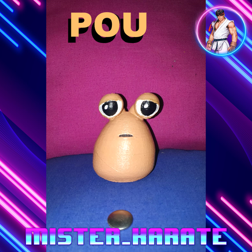 👽 POU・ 3D File for 3D printing・Cults