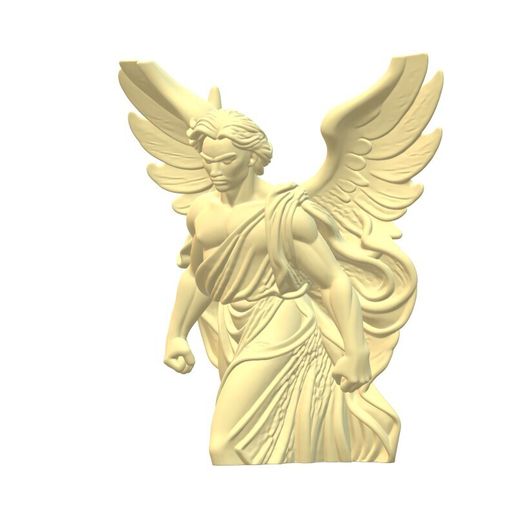 👼 Warrior Angel STL – 3D Printable Figurine | Guardian Angel with Sword ...