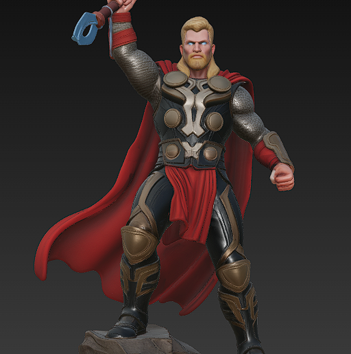 🌩️ Thor (The God of Thunder)・Free STL File for 3D printing・Cults