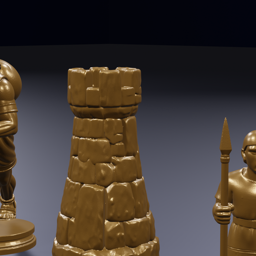 ♟️ Inca Chess Set・ STL File for 3D printing・Cults
