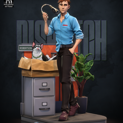 👧 Robert - Dispatch Game Figure for 3D printing・ 3D File for 3D ...