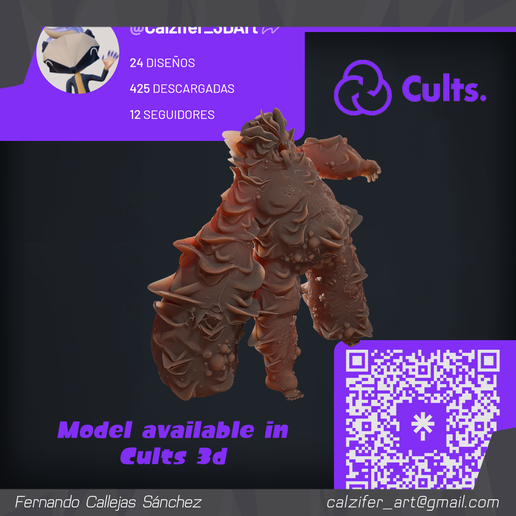 🗿 TLOU Bloater・ OBJ File for 3D printing・Cults