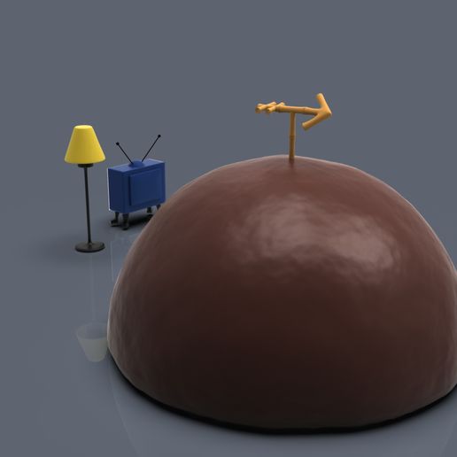 🏠 Spongebob Squarepants: Patrick's house・Free OBJ File for 3D printing ...