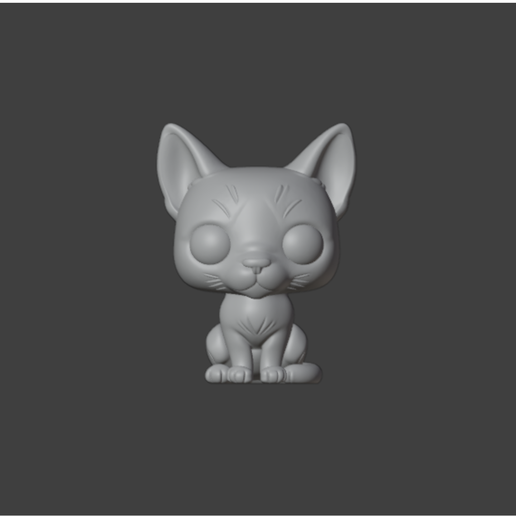 🐱 Funko Pet | Siamese cat | Kitten・ STL File for 3D printing・Cults