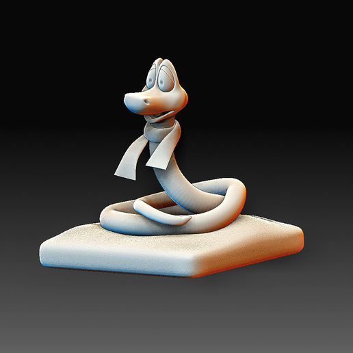 Free STL file Baby snake 👶 (OBJ)・3D printing template to download・Cults