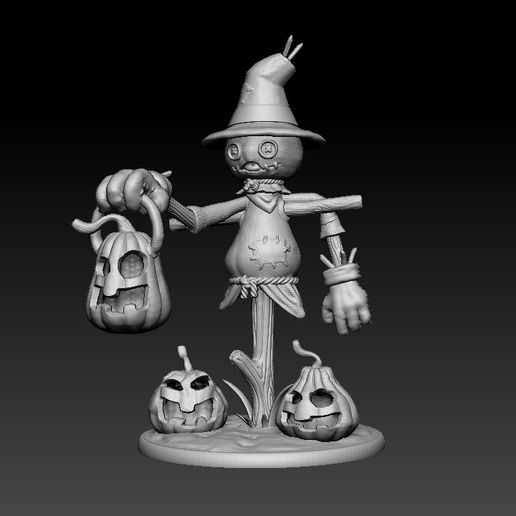 🎃 Scarecrow Halloween・ STL File for 3D printing・Cults