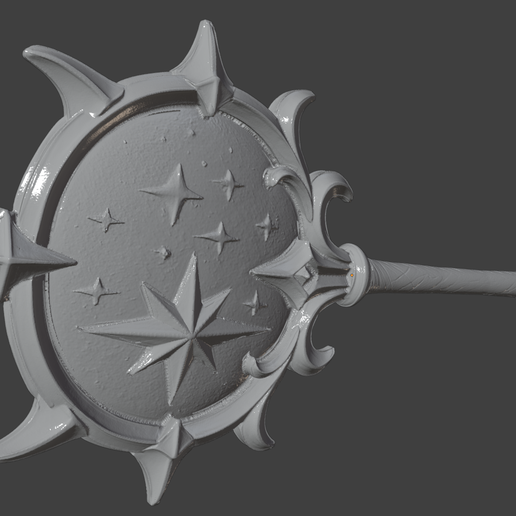 🎭 Celestial Staff・ STL File for 3D printing・Cults