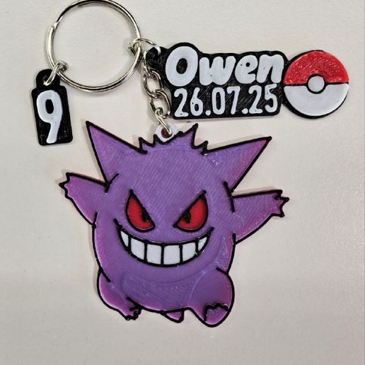 🐉 GENGAR POKEMON KEYCHAIN・ STL File for 3D printing・Cults