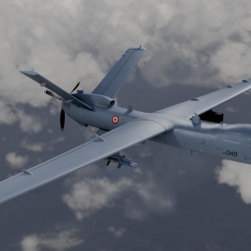 🦃 ANKA UAV Low-poly・ OBJ File for ・Cults